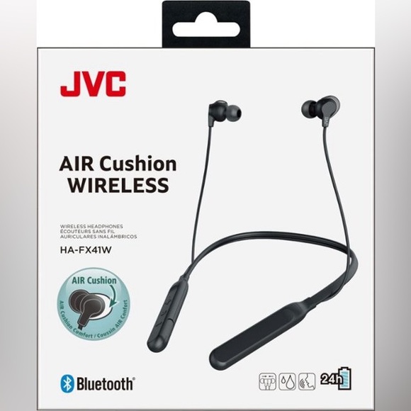 JVC | Headphones | Nib Jvc Air Cushion In Ear Neckband Wireless ...